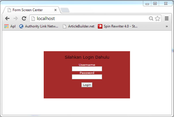 Membuat Form Login Berada Di Tengah Layar Menggunakan CSS | Balli Balbal