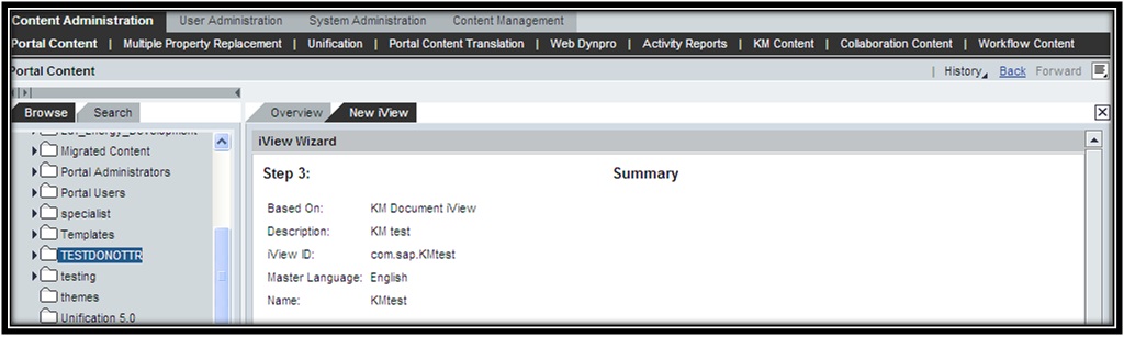 SAP Blogs: Create a KM Document Iview in SAP Entreprise Portal
