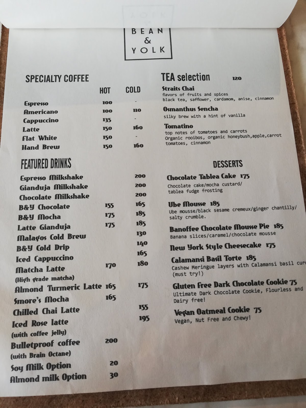 Dining Review: Bean and Yolk