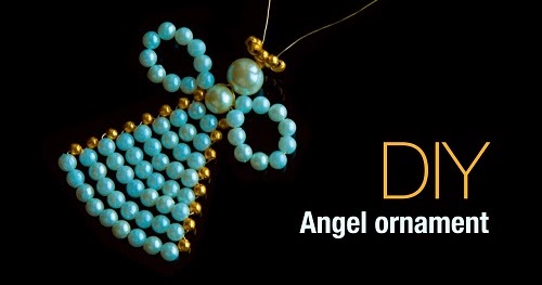 Easy Wire and Pearl Angel Ornament Tutorial / The Beading Gem