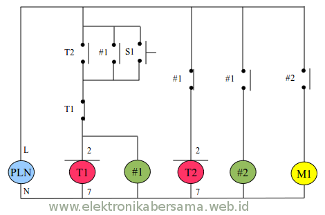 Wiring Otomatis Pompa Air dengan Timer H3CR-A8 OMRON | Elektronika Bersama