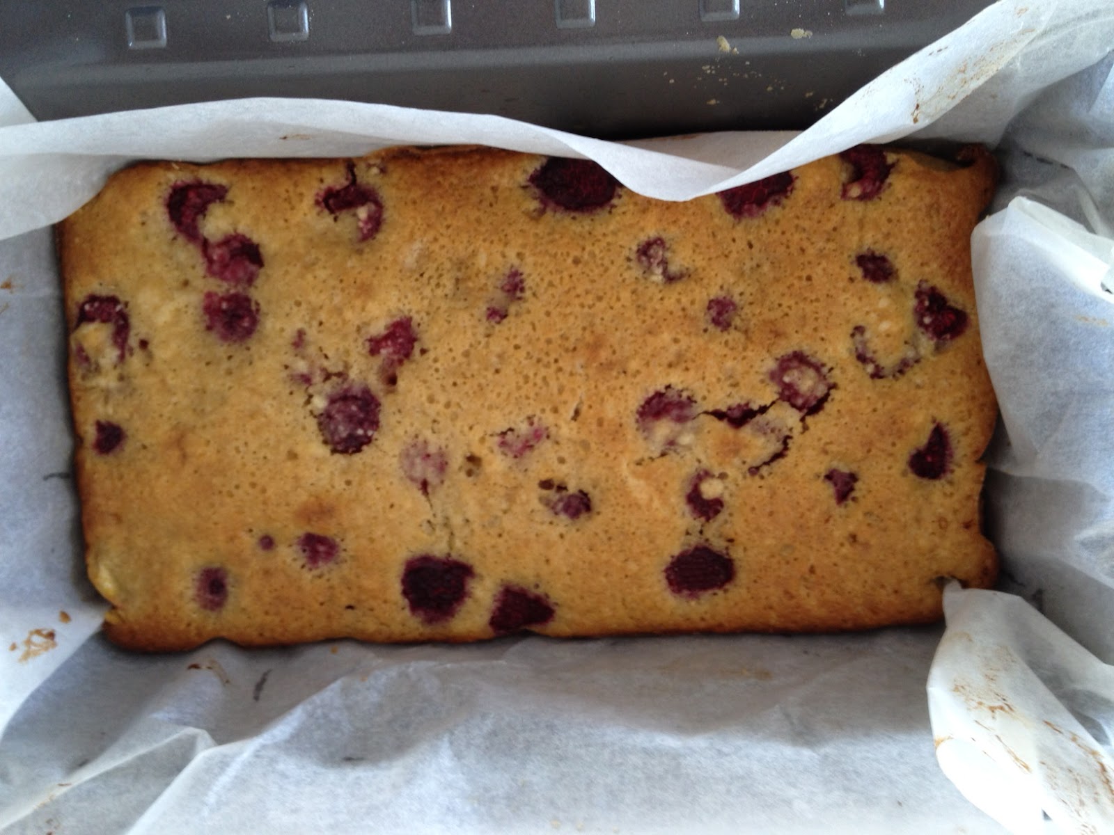 The Misadventurous Maker: Raspberry & Nectarine Slice