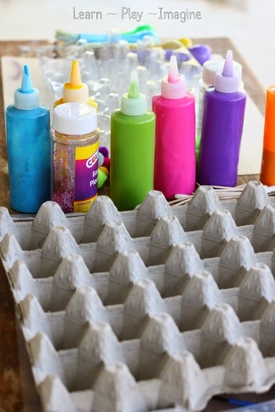 Painting an Egg Carton ~ Learn Play Imagine