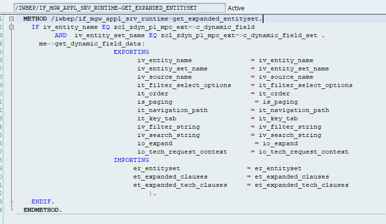 SAP ABAP Central: Dynamic table data read and odata binding