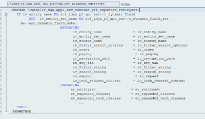 SAP ABAP Central: Dynamic table data read and odata binding