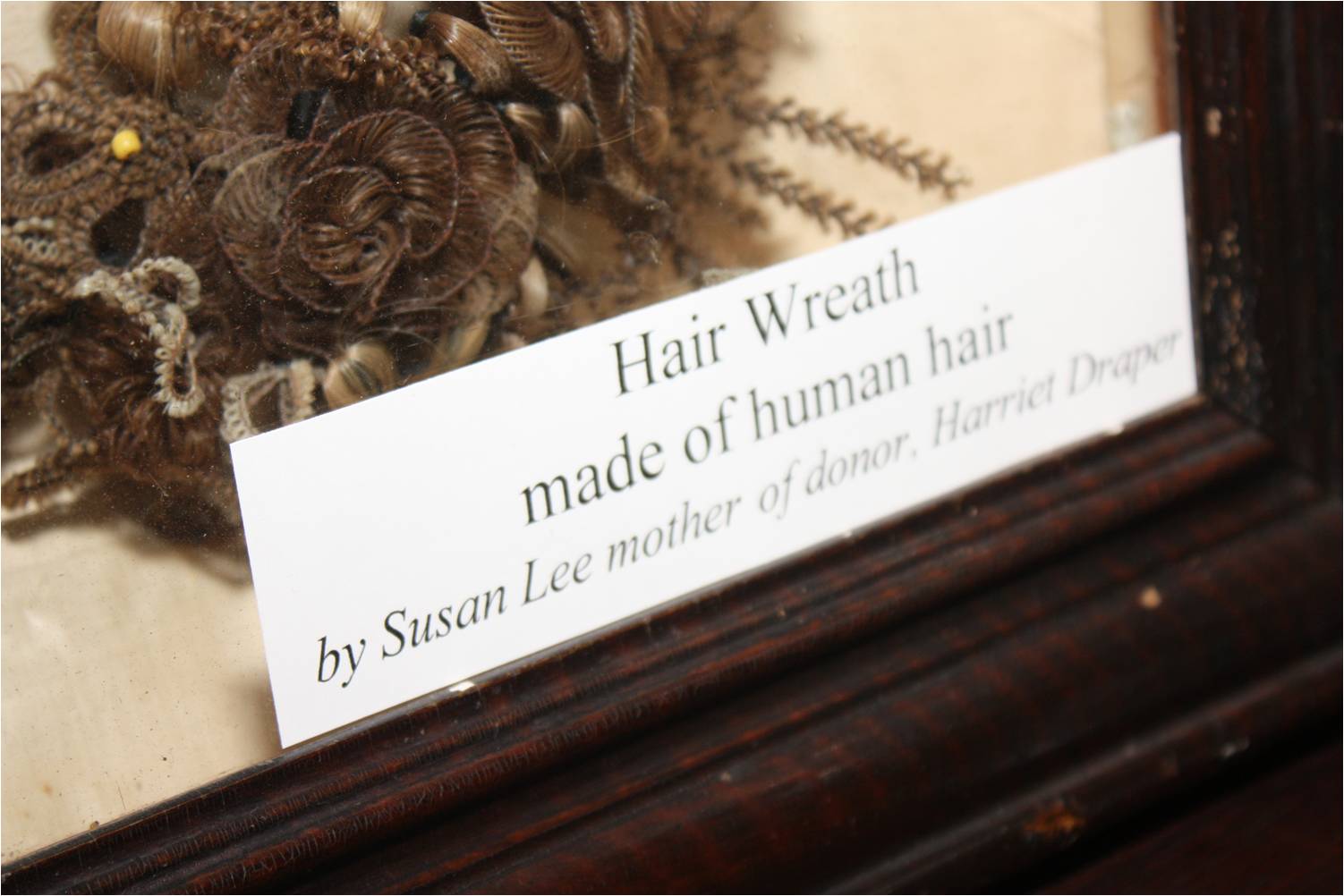 Prairie Trails Museum: Hair Wreath