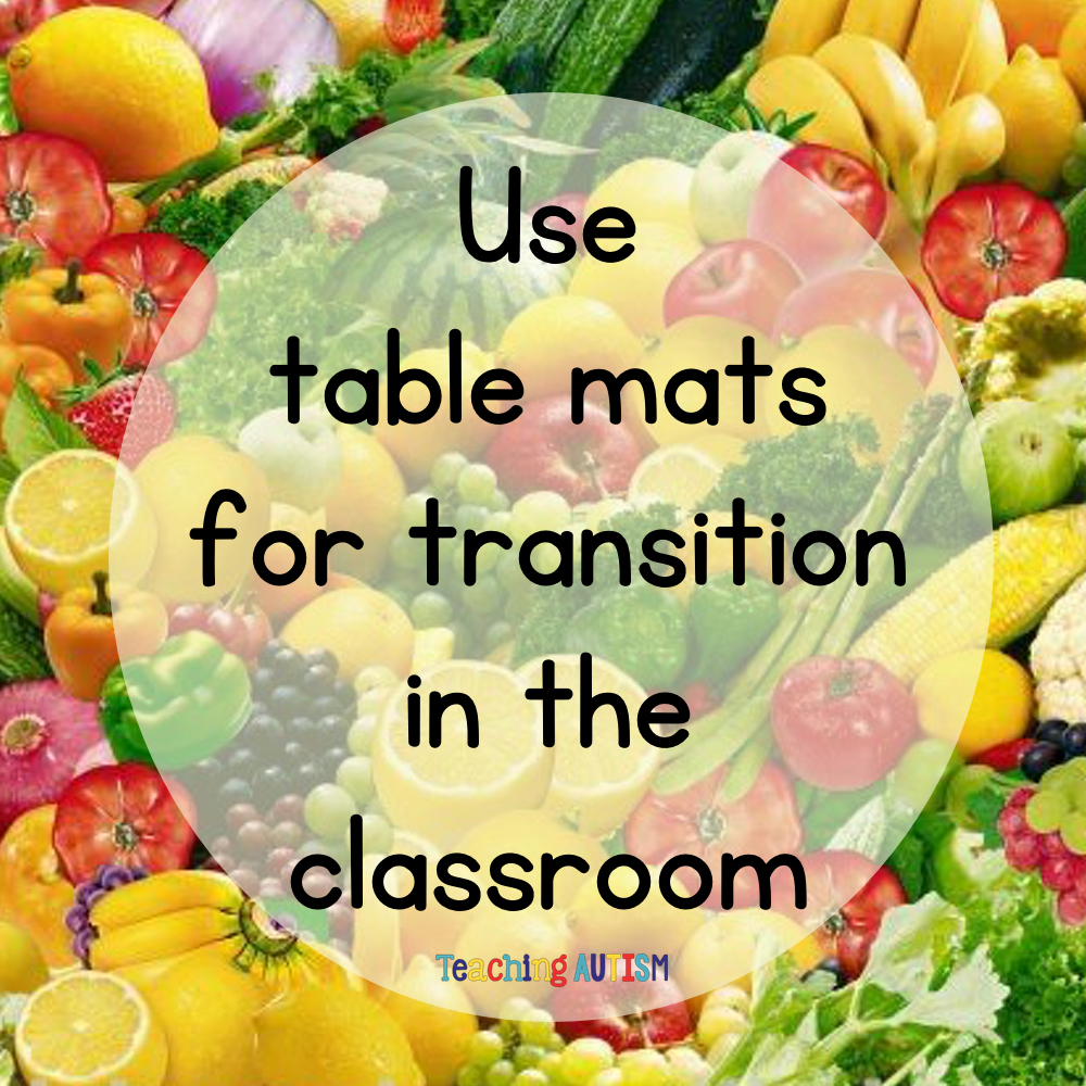 Classroom Management with Table Mats - Teaching Autism
