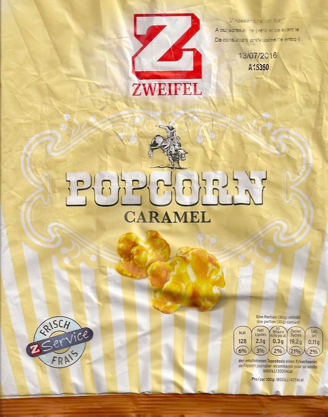 Cheeseburger Crisps & Other Stories: Zweifel Popcorn Caramel