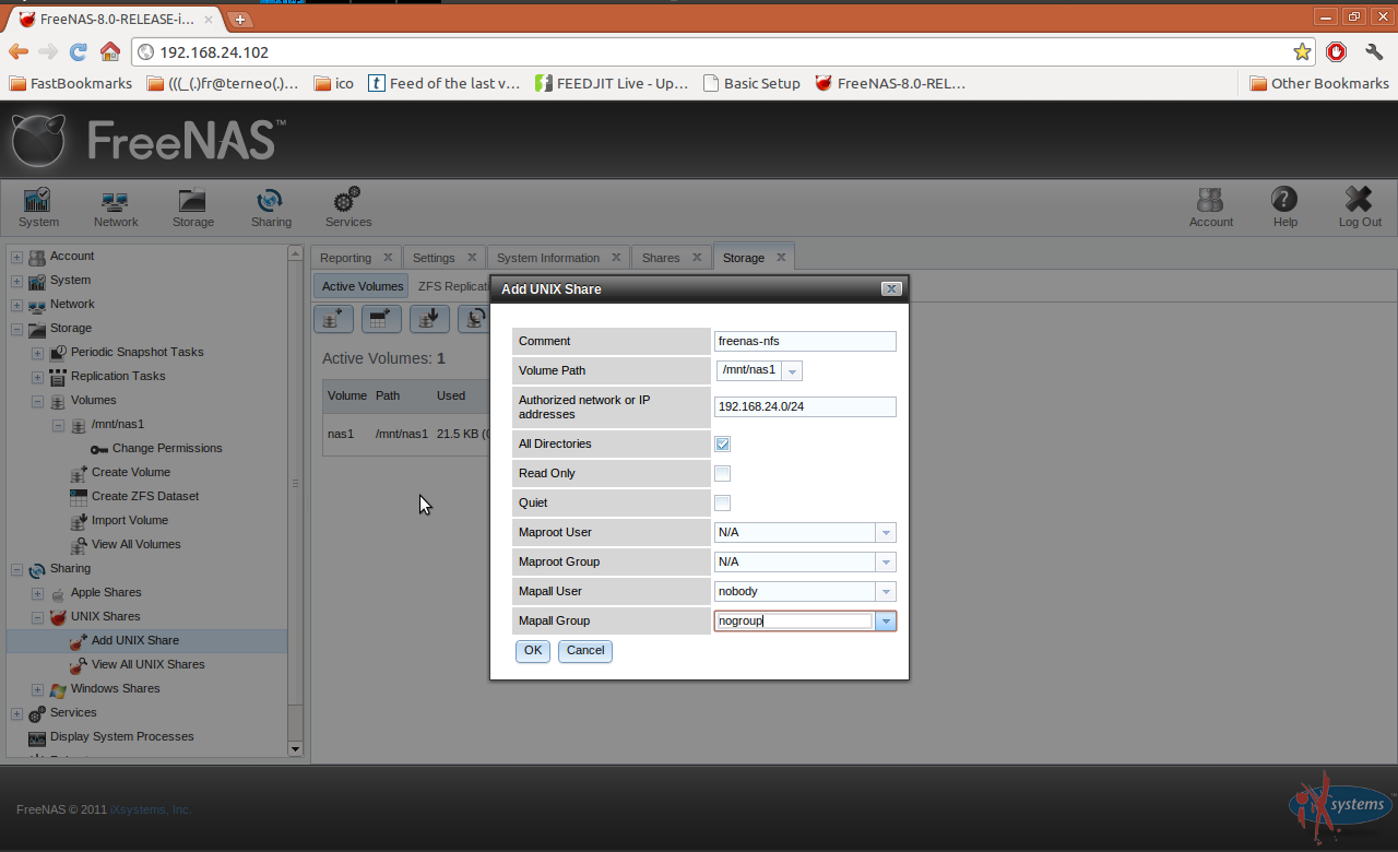 fraterneo GNU/Linux: Configurando un NAS sencillo con FreeNAS