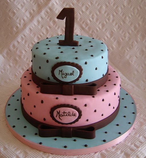 Maria Doce: Bolo Azul e Rosa