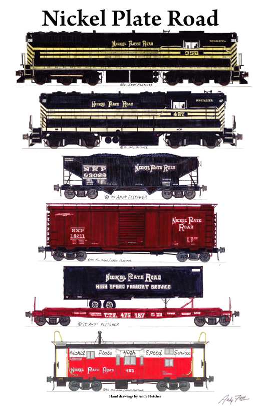 Andy Fletcher Blog-: A Nickel Plate Road Freight Heads East From ...