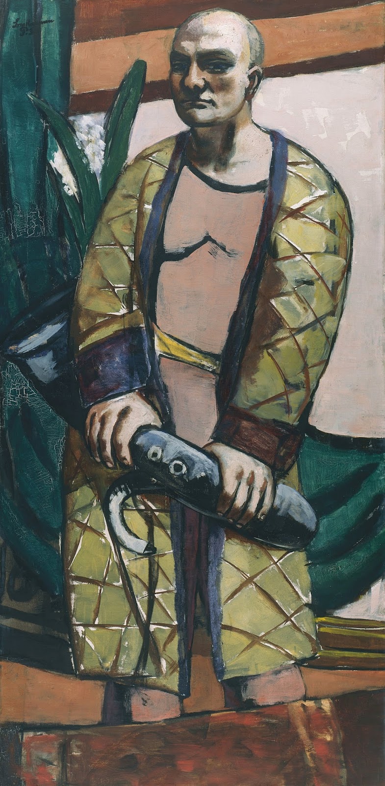 Enjoy some Damn Fine Art : Max Beckmann. Self-Portrait with a Saxophone ...