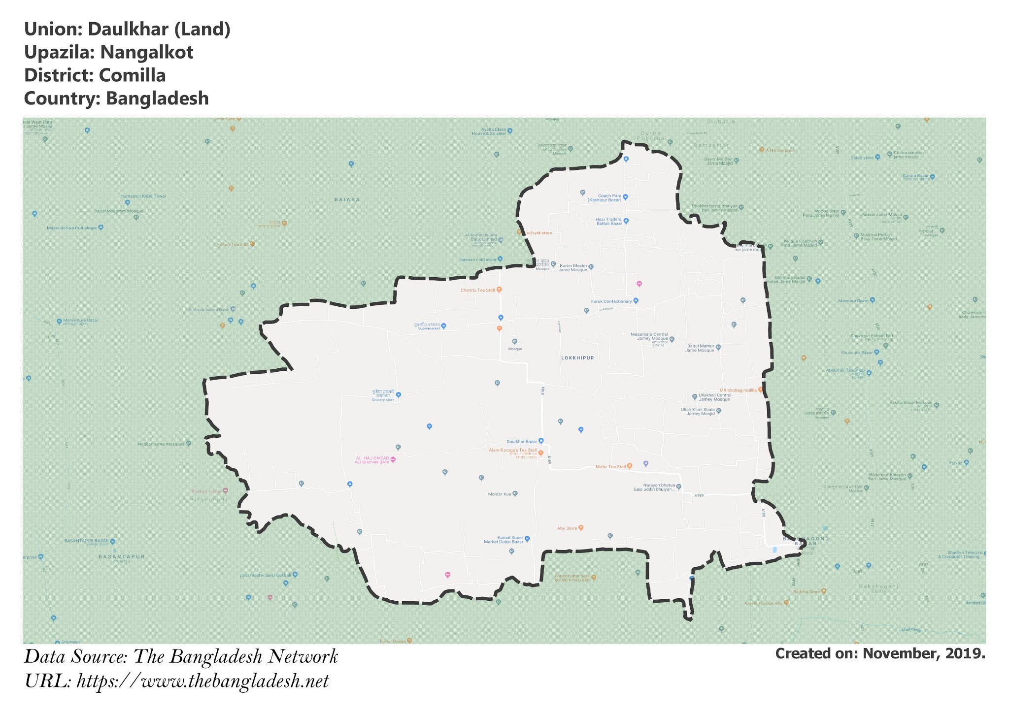 Daulkhar Union, Comilla