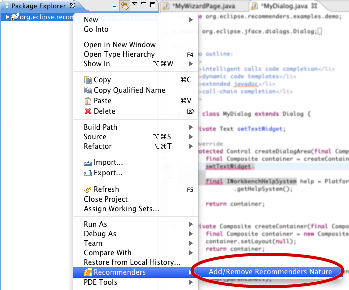 Eclipse Code Recommenders Eclipse Code Recommenders 01