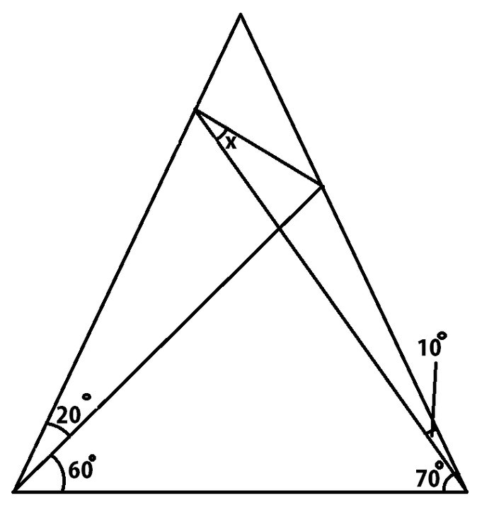 Oil And Gas Processing: Trigonometry - find x