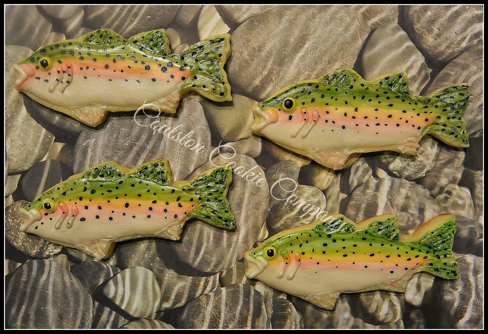 ...Coulston Cookie Company...: Hobby Cookies: Rainbow Trout Cookies