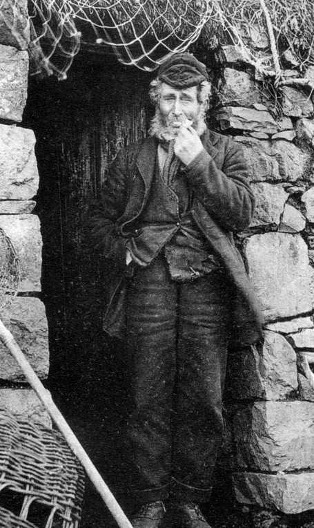 Tour Scotland: Old Photograph Crofter Cottage Isle Of Skye Scotland