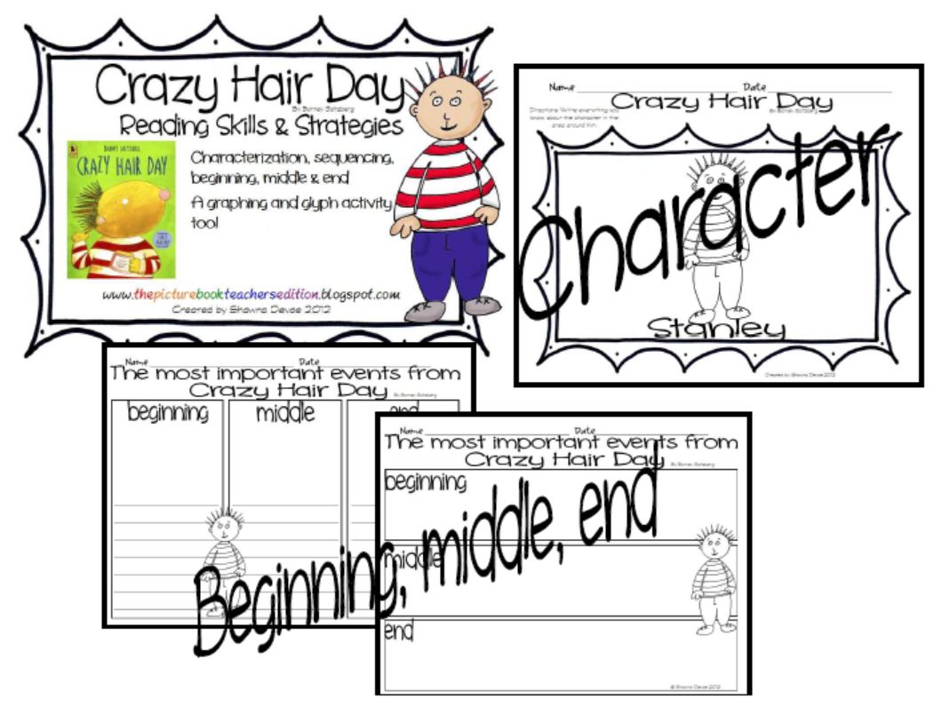Crazy Hair Day by Barney Saltzberg - Teaching Ideas | The Picture Book ...