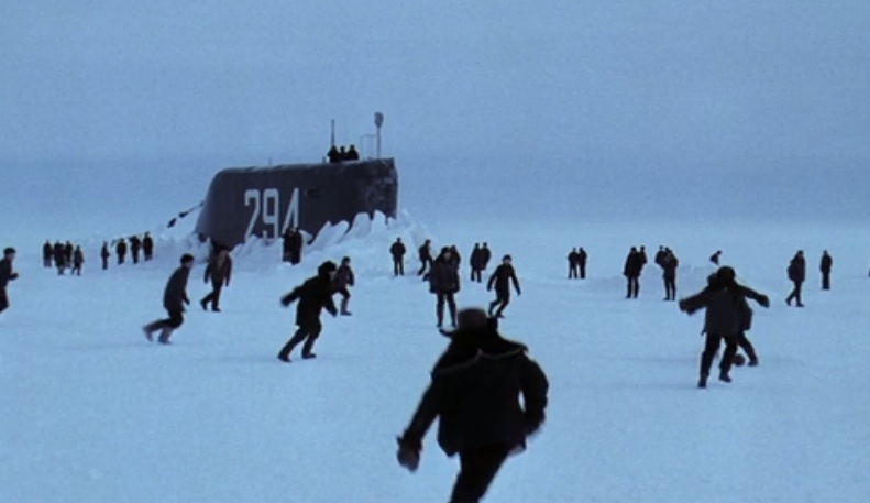 In the Movie "K-19" after surfacing in an arctic ice sheet, the ...