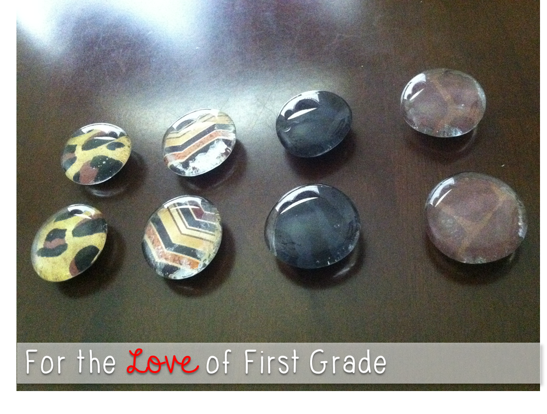 For the Love of First Grade: Monday Made It {Decorative Magnet Tutorial}