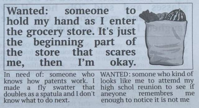 4 Amazingly funny newspaper classified advertisements | Hilarious ...