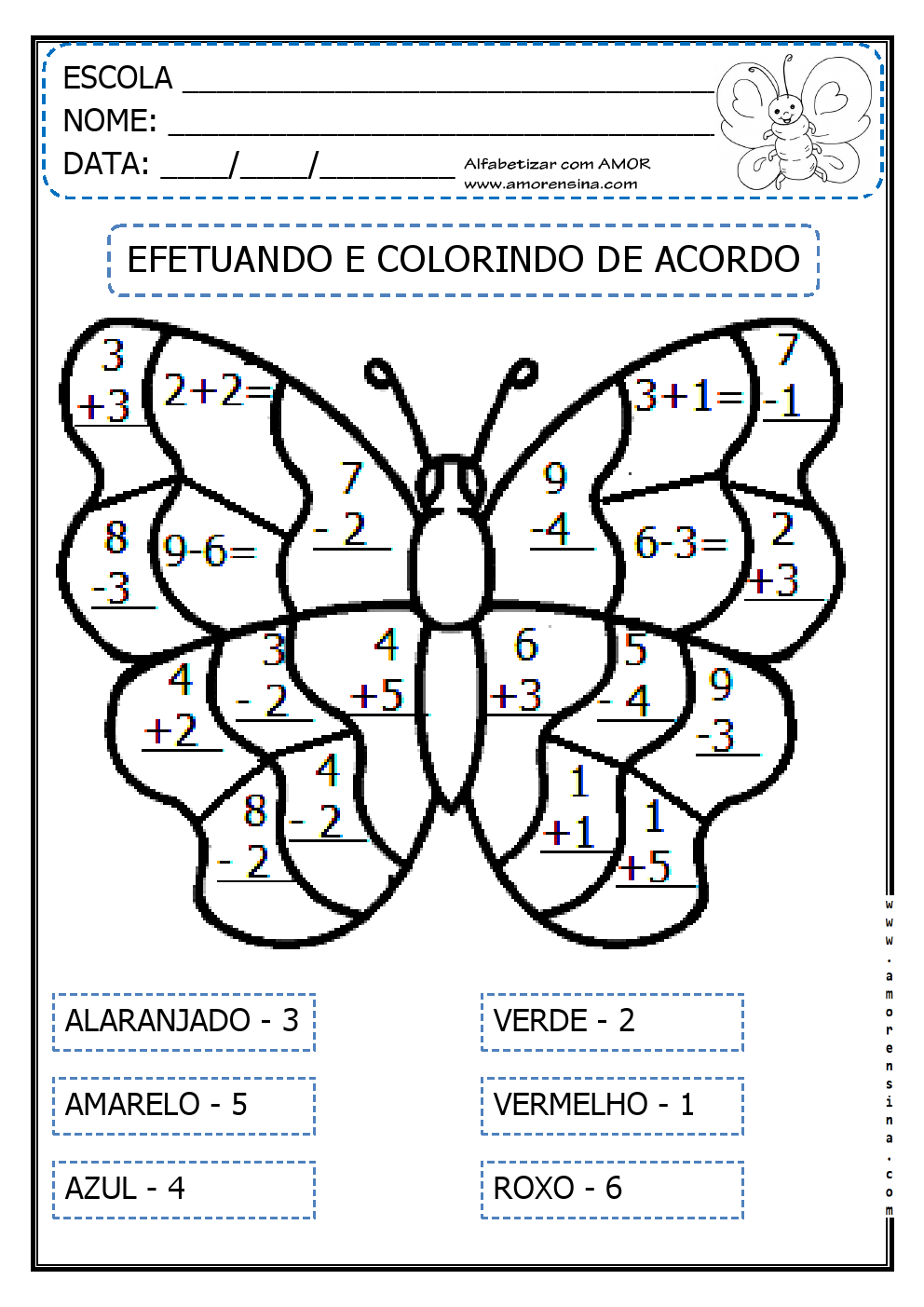 Atividades De Matematica Para Colorir - RETOEDU