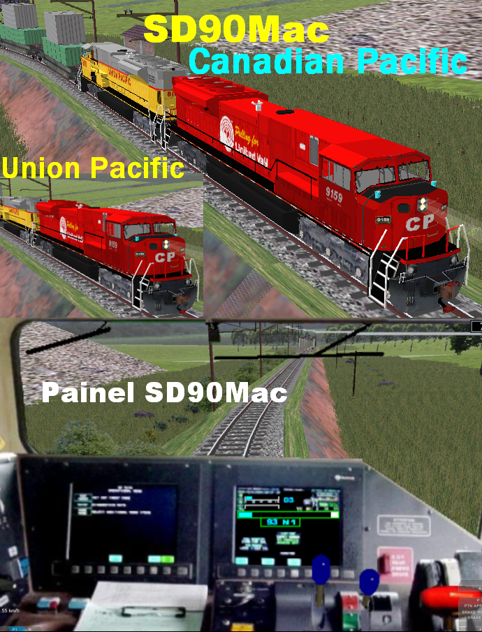 Locomotivas p/ openBVE !!!: Download SD90-Mac