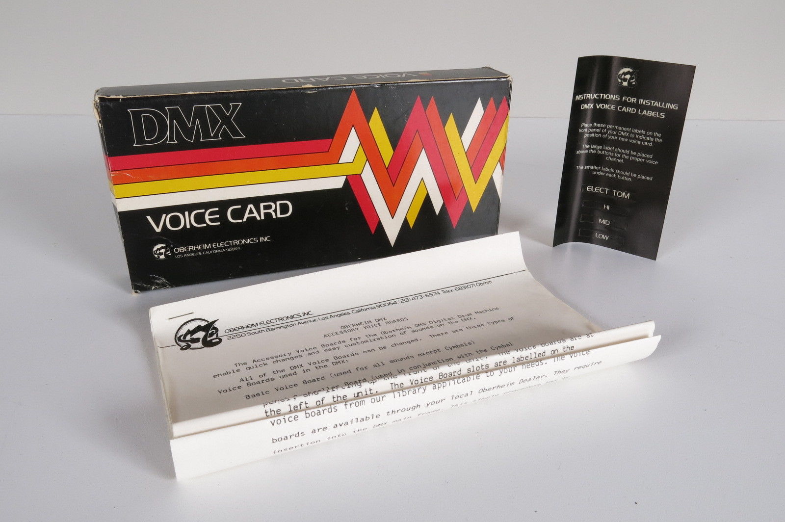 MATRIXSYNTH: Oberheim DMX Drum Voice Cards with Original Boxes