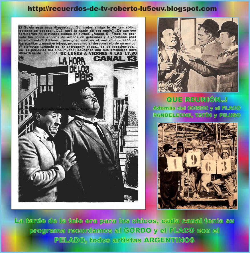 RECUERDOS DE TV POR ROBERTO KUCHARCZUK - LU5EUV: RECUERDOS DE TV POR ...