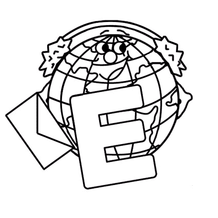 Belajar Mewarnai Huruf E