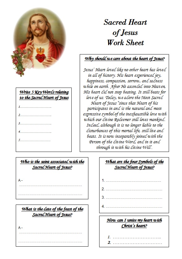 Evangelicum Catholic Homeschool & Catechesis: 51. The Sacred Heart of Jesus