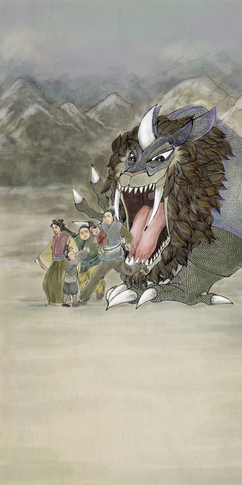 Illustration Una: The Legend of Nian already published online! Go and ...