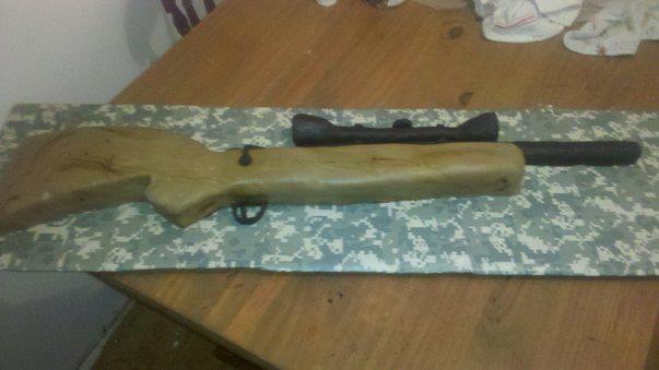 Jessica's Sweets and More: Rifle Gun Cake