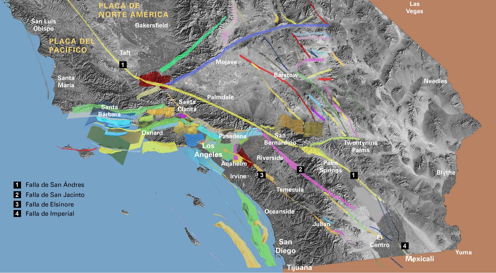 El Planeta Azul: América del Norte.Fallas Geológicas y Sísmicas