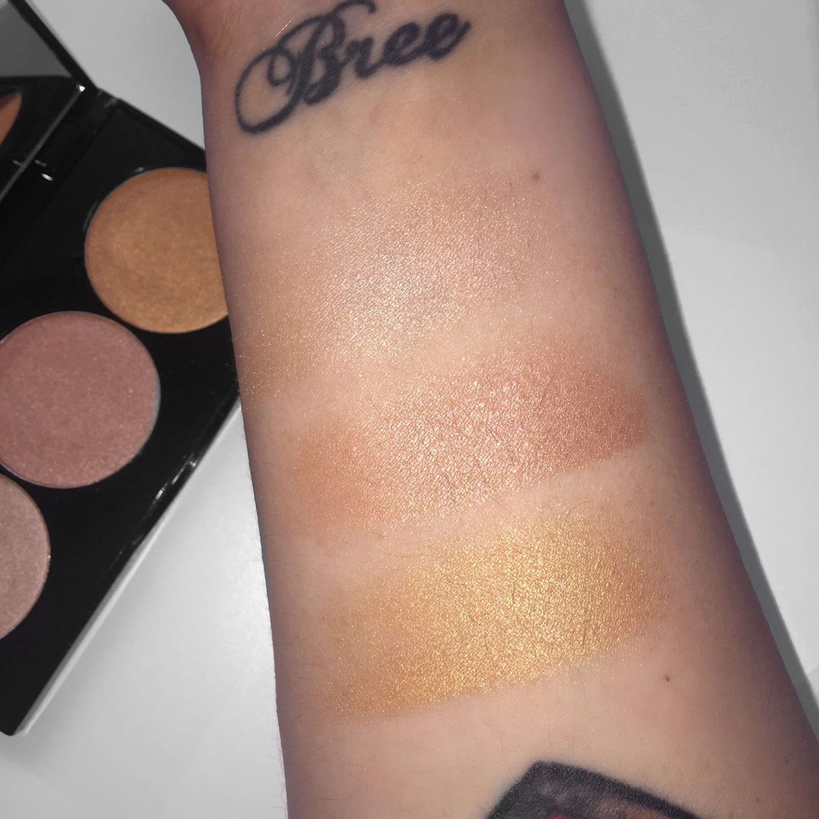 scappycake: Models Prefer Radiance Illuminating Palette swatches!