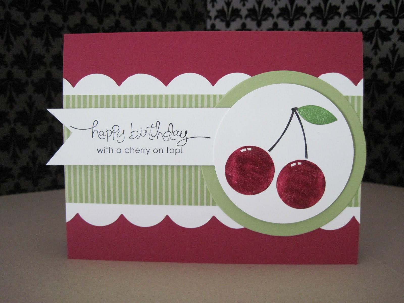 Sami's Stampin' Spot: Cherry Birthday Card