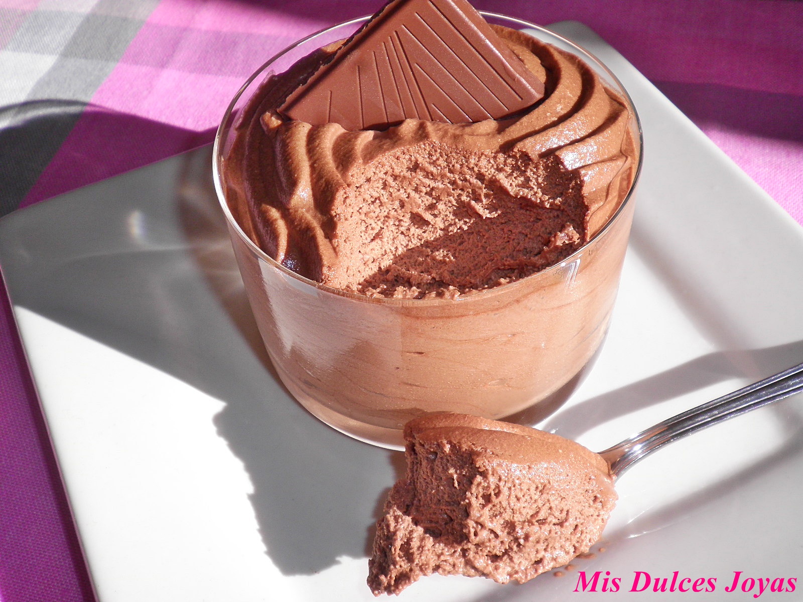 Mousse de chocolate - Mis Dulces Joyas