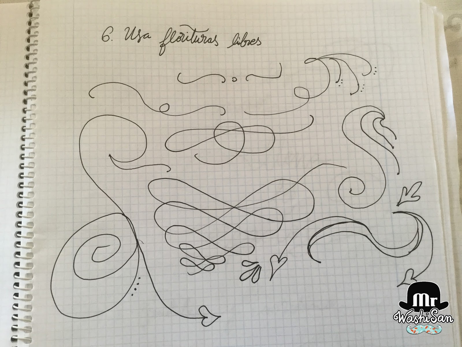 Mr WashiSan: 10 consejos para decorar con florituras tu lettering