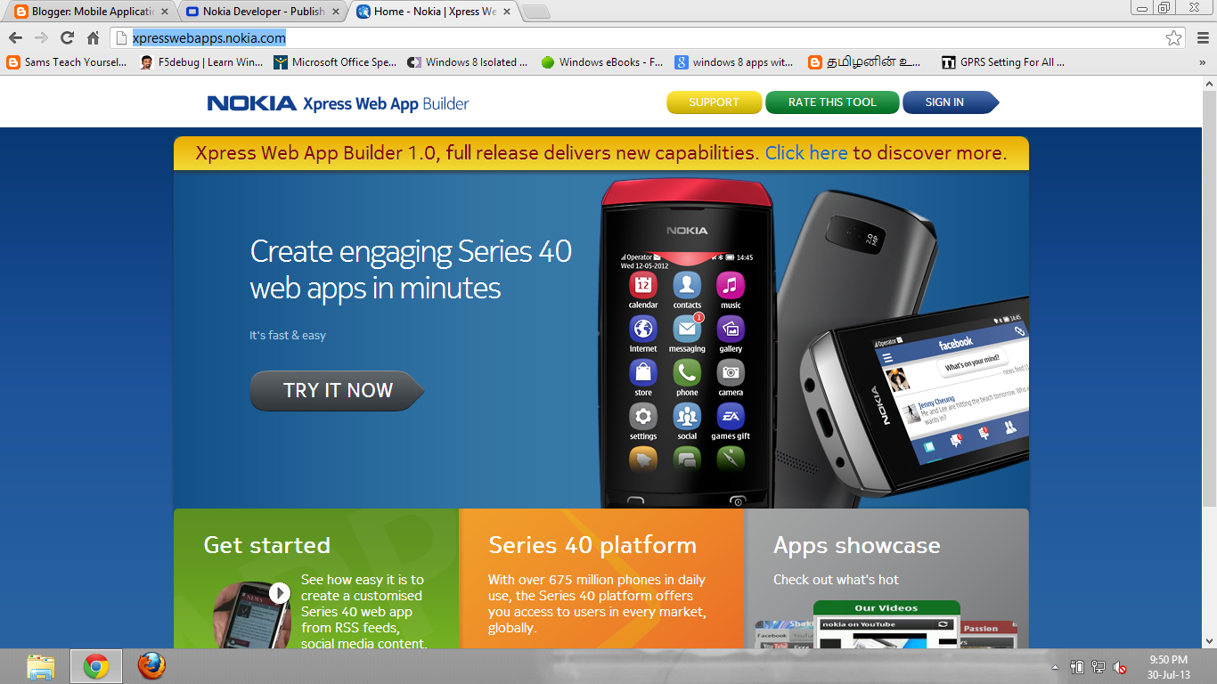 Developing Nokia App in 5 Minutes |Mobile App Development