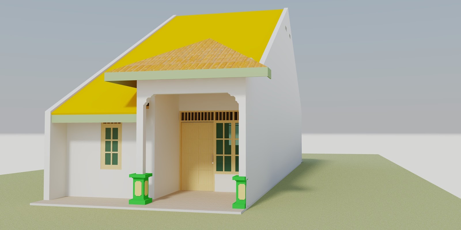 Design and Drafting Solution: MODEL RUMAH SEDERHANA Part 2