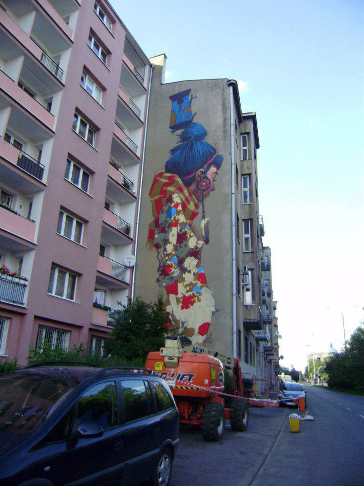 StreetArtNews ES: Nuevo mural de Sainer en Lodz, Polonia