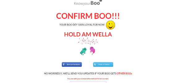 Knowyourboo.com - find out if your boo has another boo!