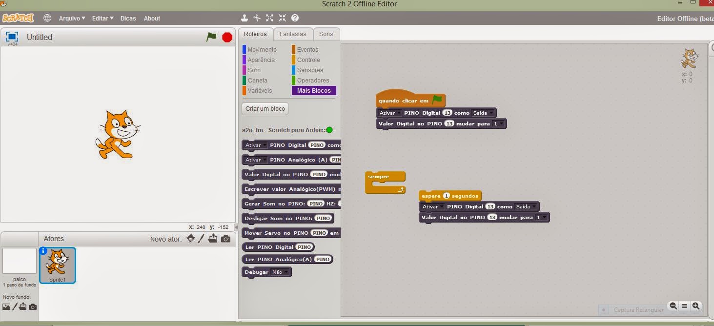Labduino: Arduino Aplicado ao Ensino de Ciências: Scratch 2 e Arduino ...