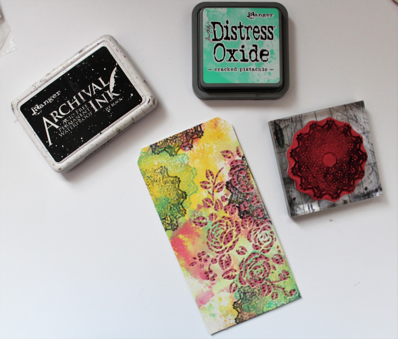 Pam Bray Designs: A Girl with Flair: Create Distress Oxide Tag with ...