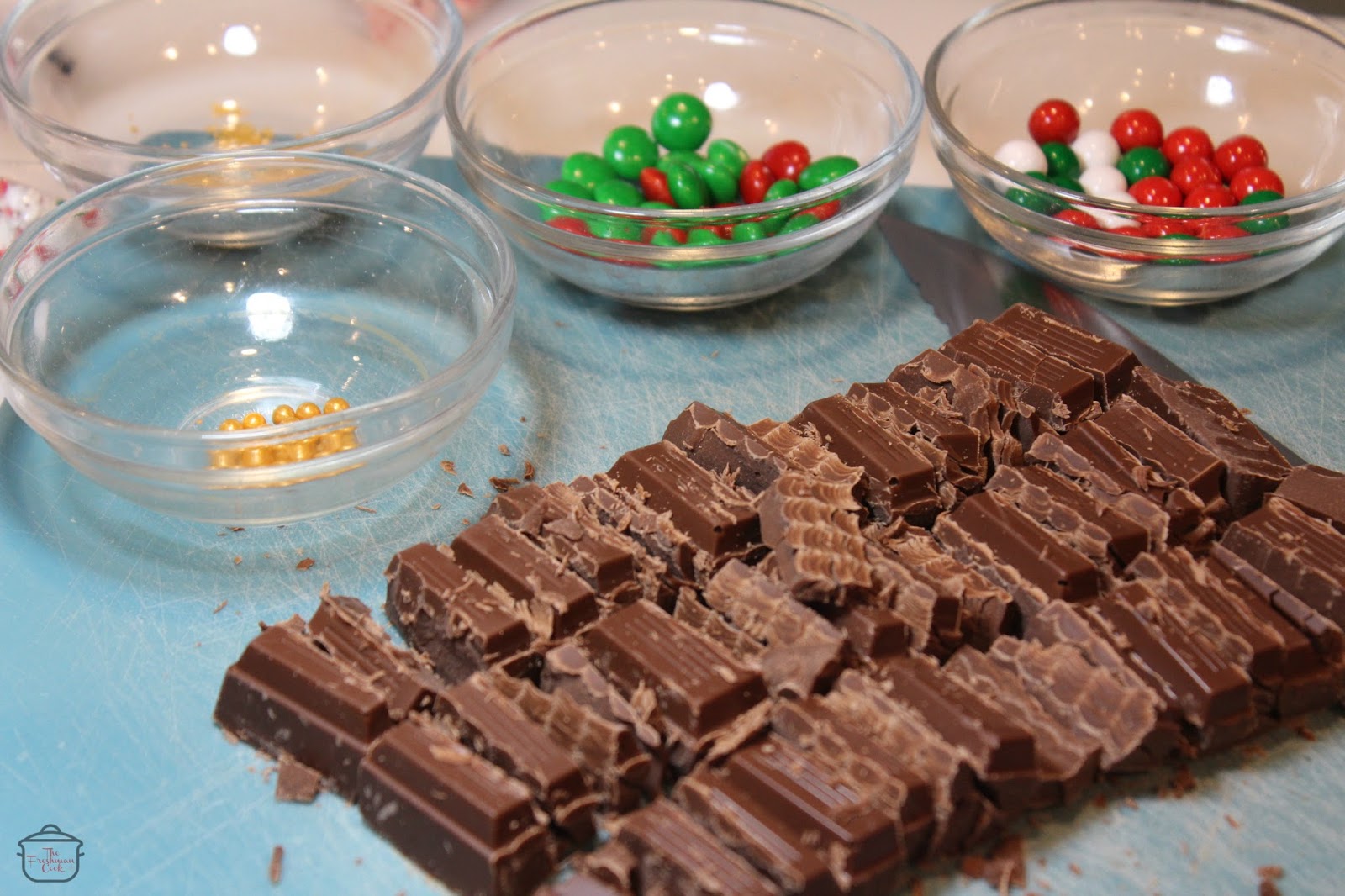 The Freshman Cook: Chocolate Holiday Stir Sticks / #FoodGifts