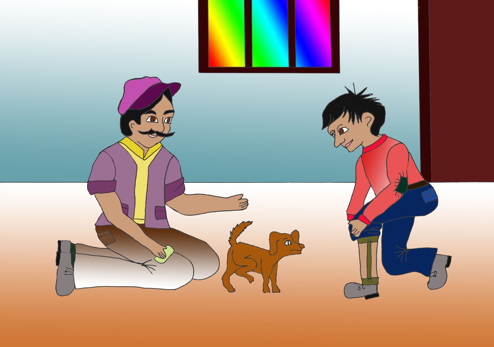 COSAS DE RELI: CUENTO EL PERRITO LISIADO