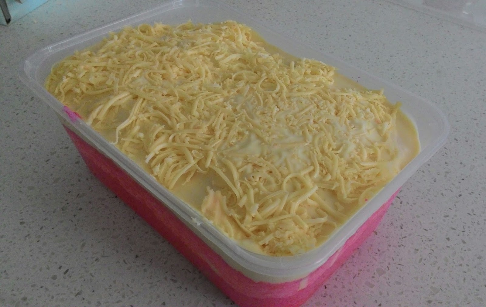 Airtangan Cik Siti: Kek STRAWBERRY Cheese Meleleh