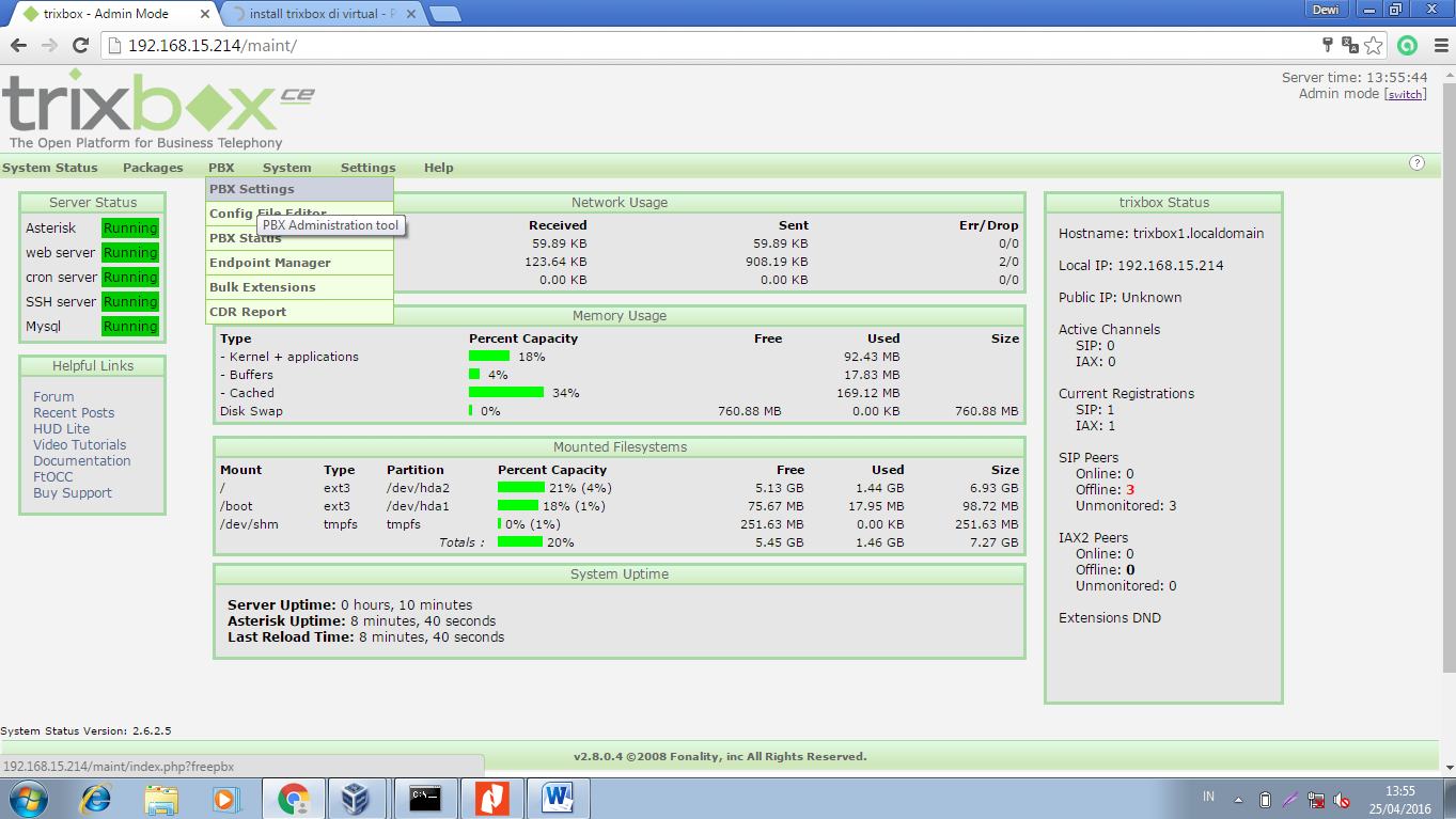 Konfigurasi VoIP Server dengan 3CXPhone ~ Dewi Lestari