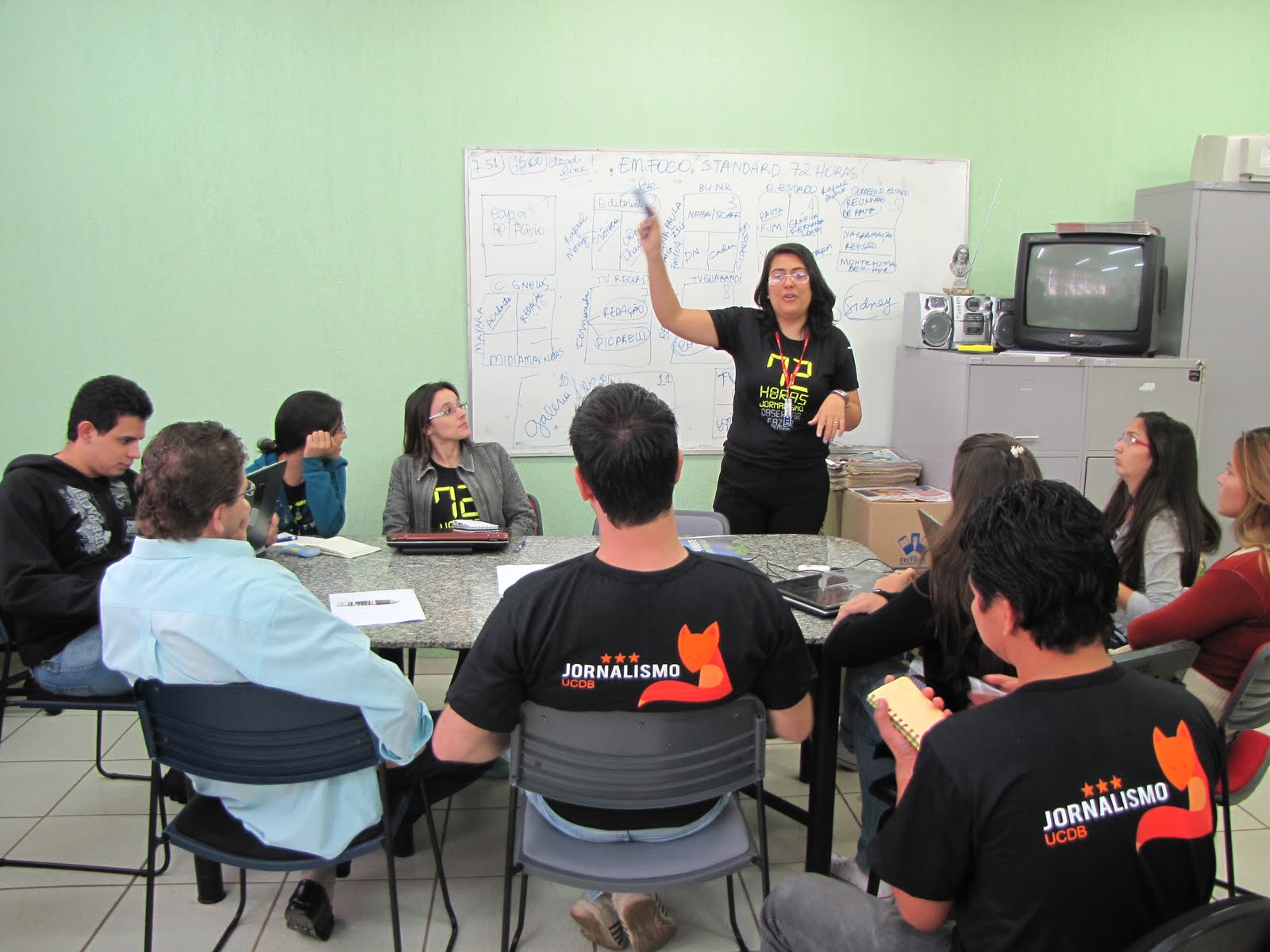 Produção de conteúdos jornalísticos - 2º Dia do '72 Horas de Jornalismo'