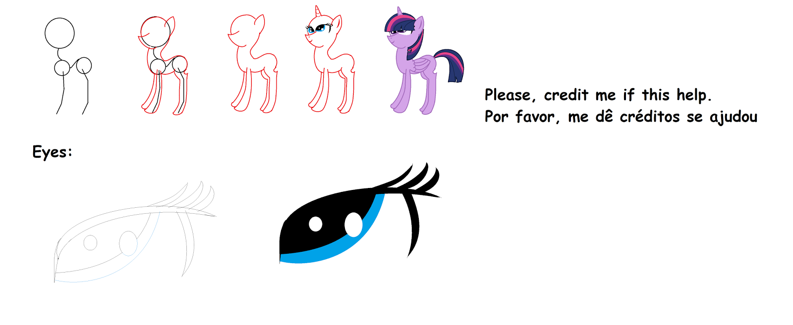 My Little Pony Fan Club: How to draw MLP on MS Paint- Como desenhar MLP ...